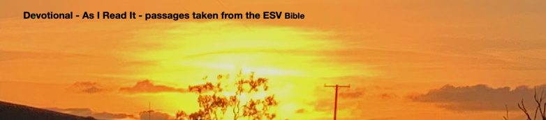 Exodus 32: 15-24….Moses’ anger burns hot! – As I read it!